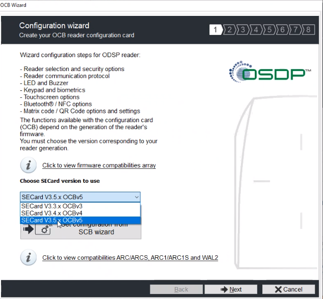 Creación de una configuración de lector de código QR STid