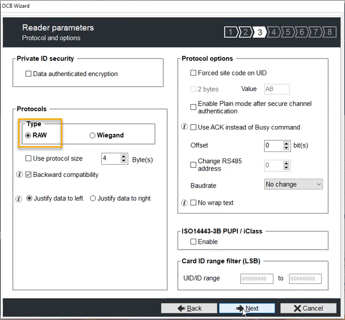Creación de una configuración de lector de código QR STid