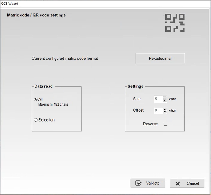 Creación de una configuración de lector de código QR STid