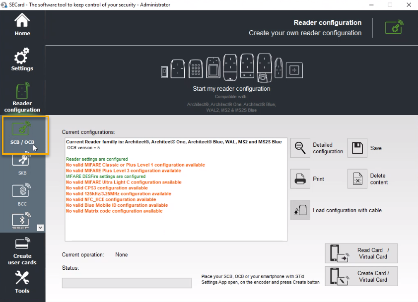 Creación de una configuración de lector de código QR STid